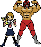 Reporter & Wrestler - Rhythm Heaven Wiki